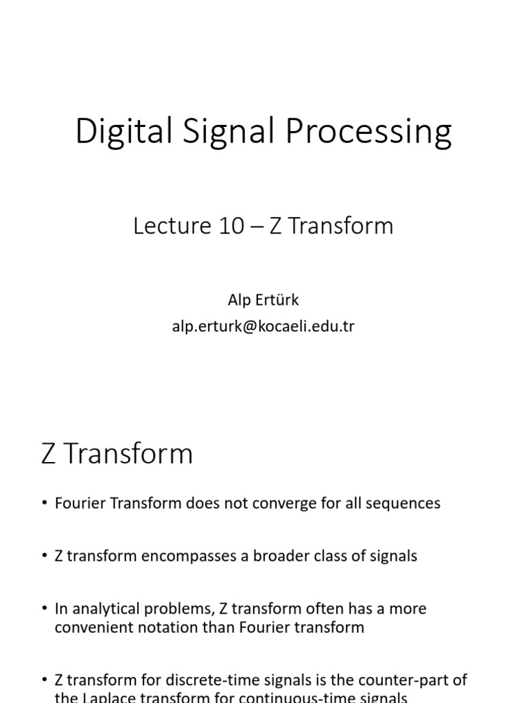 10 Z Transform Pdf Mathematical Physics Mathematical Objects
