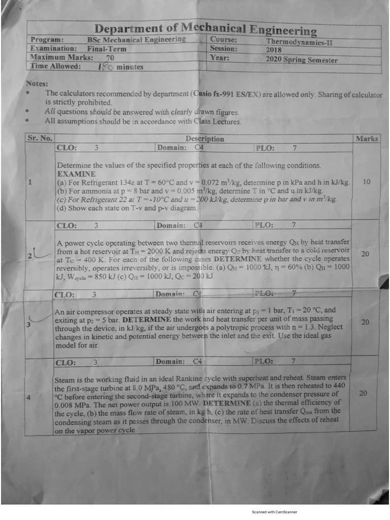 Past Paper (Seniors) | PDF