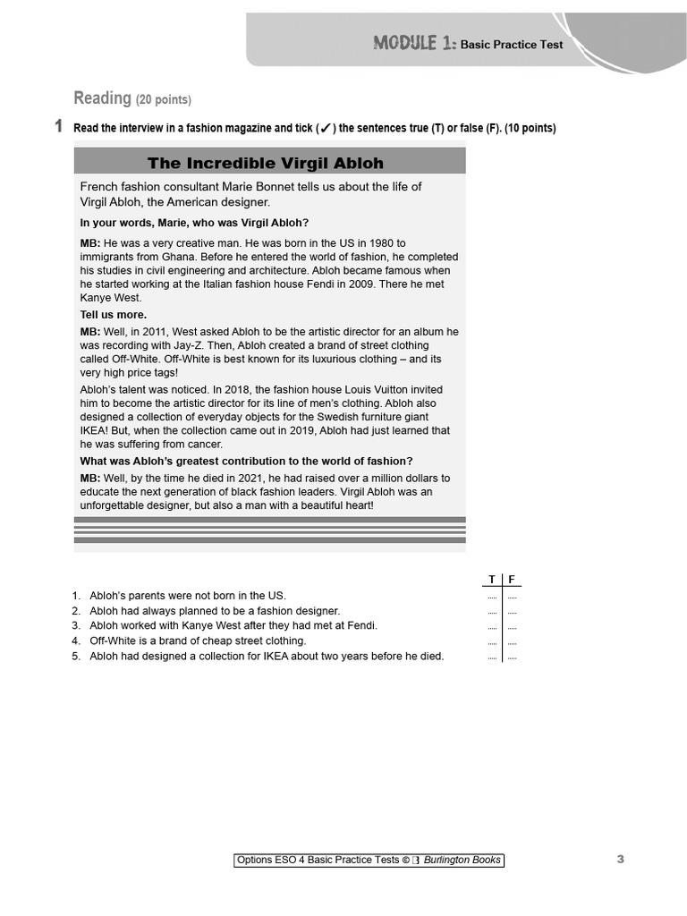 Basic Practice Reading Writing | PDF