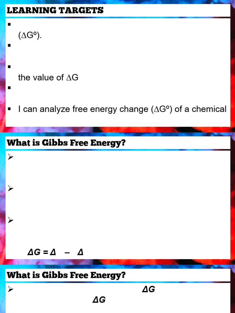 Understanding Gibbs Free Energy | PDF | Gibbs Free Energy | Chemical ...