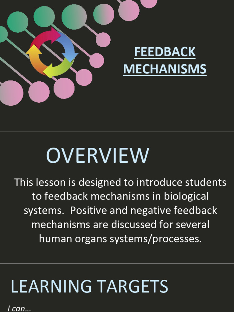 Gen Bio 2 Lecture 4.4 B Feedback Mechanisms | PDF