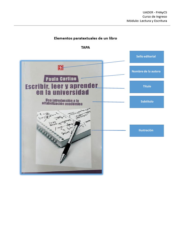 Elementos Paratextuales de Un Libro | PDF