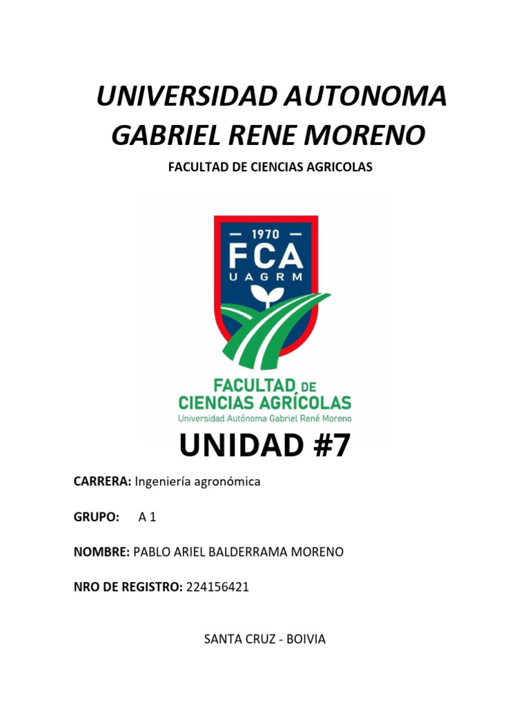 Unidad 7 | PDF