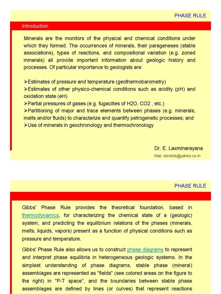 Phase Rule | PDF | Phase Rule | Phase (Matter)