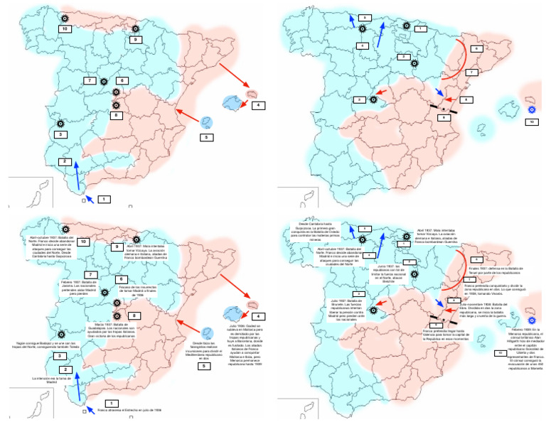 HE T12 Mapas Guerra | PDF | Francisco franco | España franquista