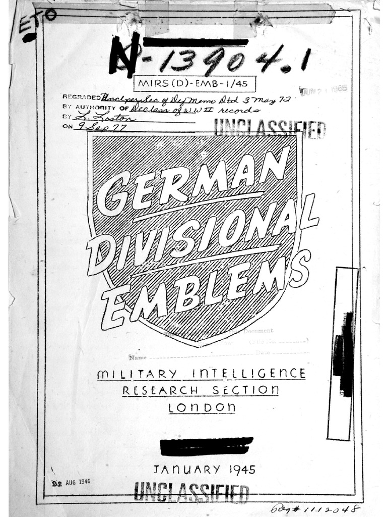 German WW2 Division Emblems Handbook | PDF
