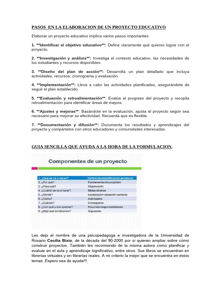 Etapas Del Proyecto | PDF