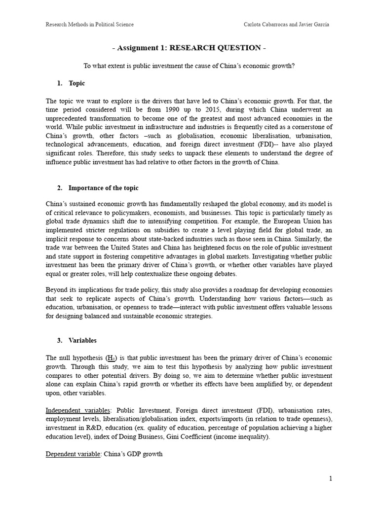 Research Question Official | PDF | Regression Analysis | Coefficient Of Determination