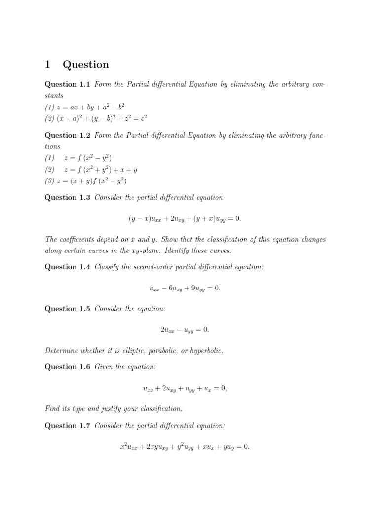 Maths Research | PDF | Equations | Partial Differential Equation