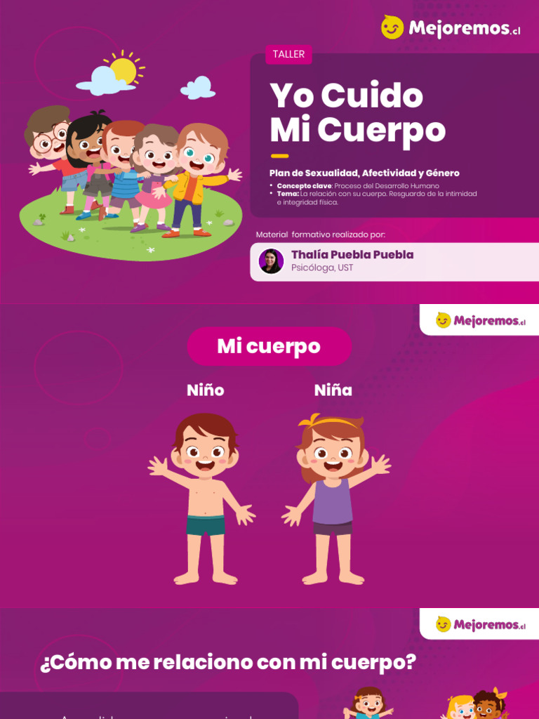 Taller Yo Cuido Mi Cuerpo Pre-Kinder A 2º Básico | PDF