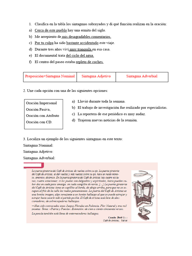 SINTAXIS 2-3-4ESO | PDF