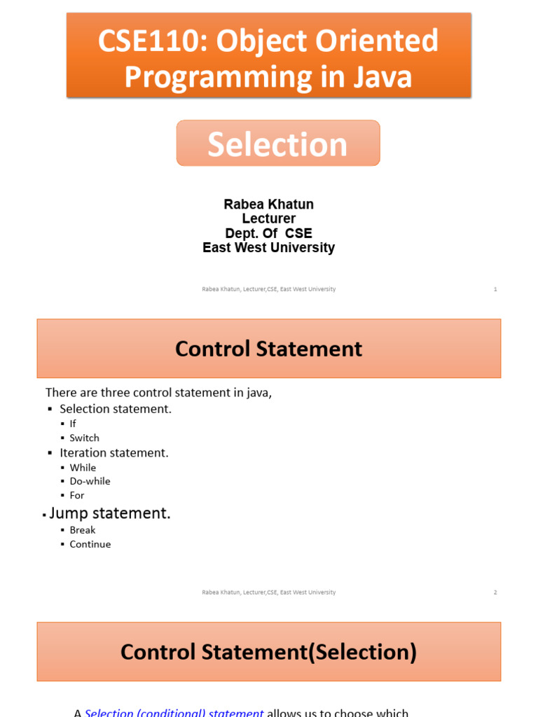Selection.pptx | PDF | Boolean Data Type | Computer Programming
