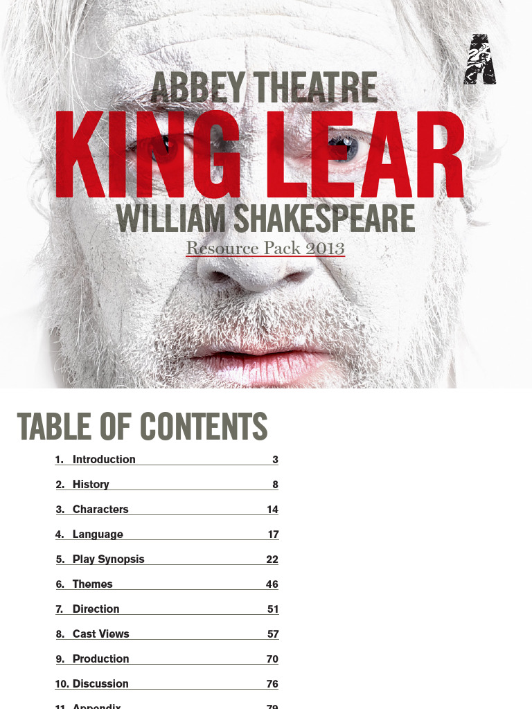 2013 King Lear Study Pack | PDF | King Lear