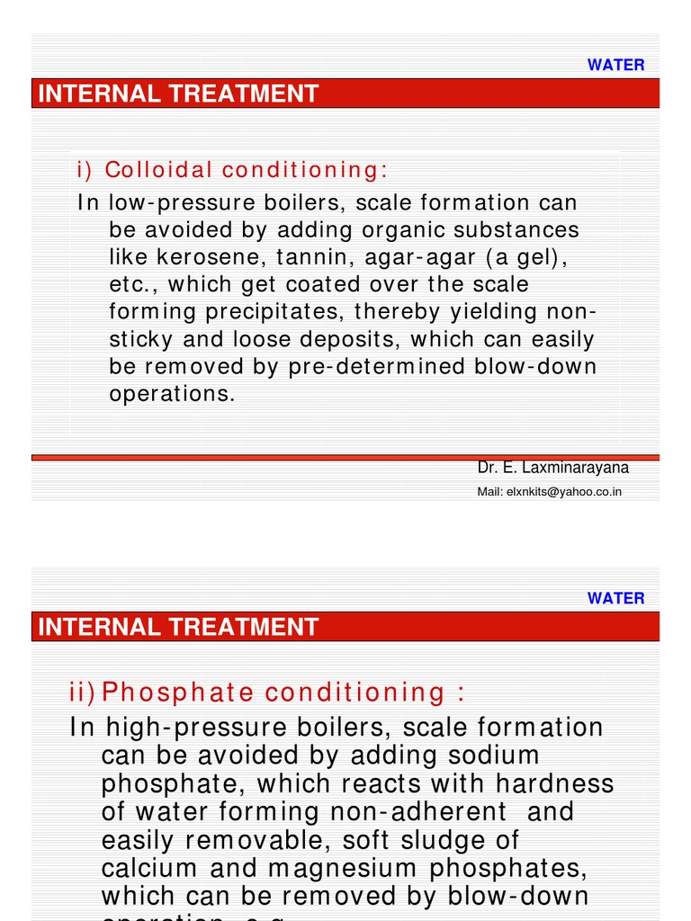 Boiler Water Treatment Methods Explained | PDF | Science & Mathematics