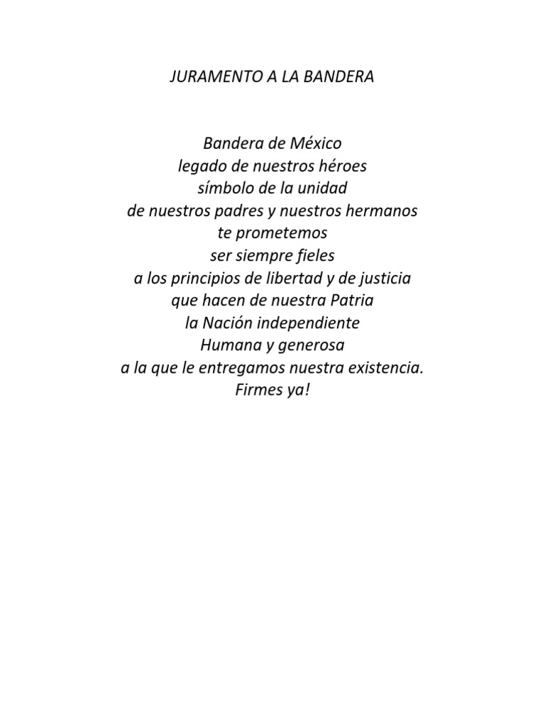 Juramento a La Bandera | PDF