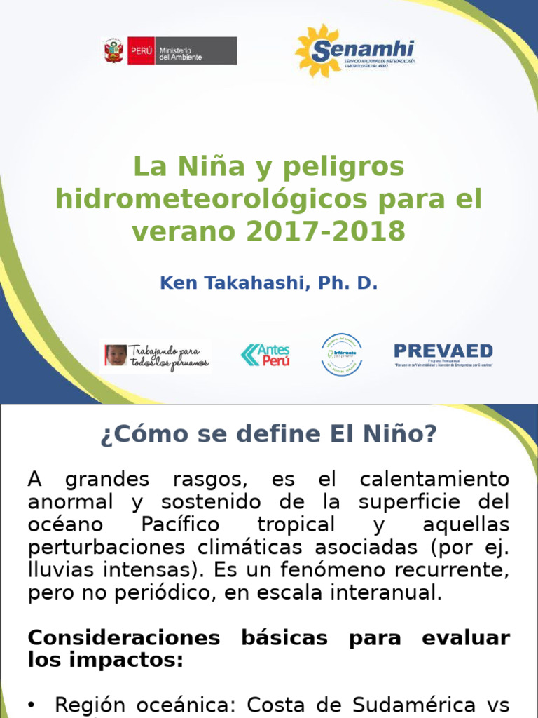SenamhiLaNinaylospeligroshidrometeorologicos20172018 | PDF | Ciencias ...