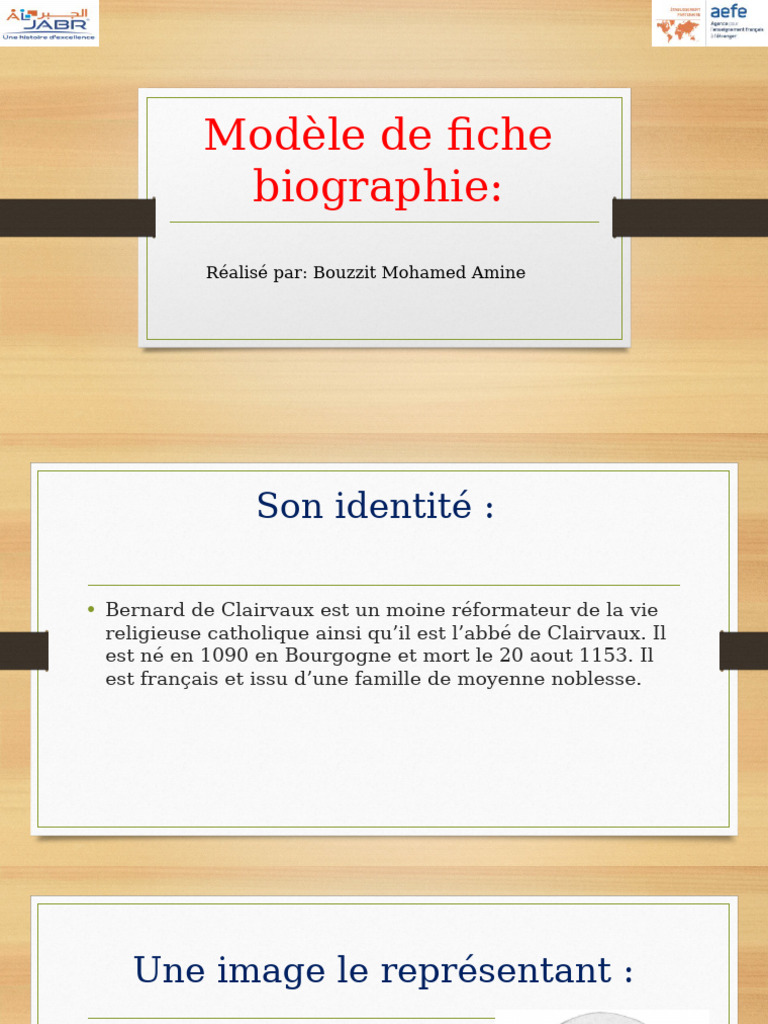 Modèle de Fiche Biographie | PDF | Marie, mère de Jésus | Dieu