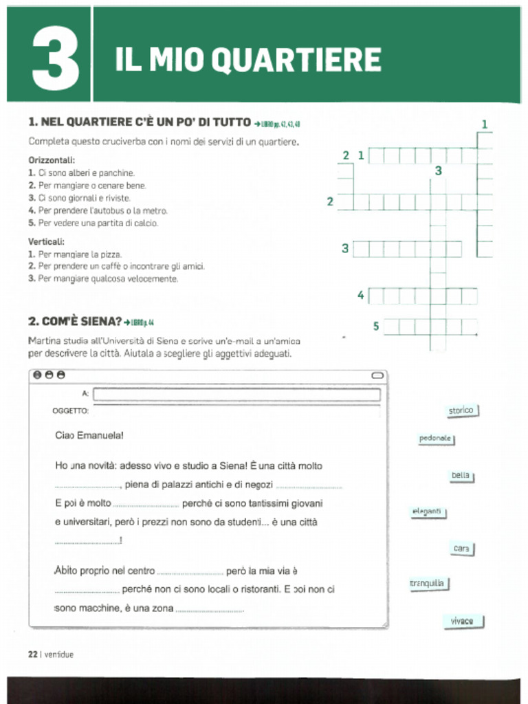 U3 Quaderno degli esercizi 22-27 | PDF
