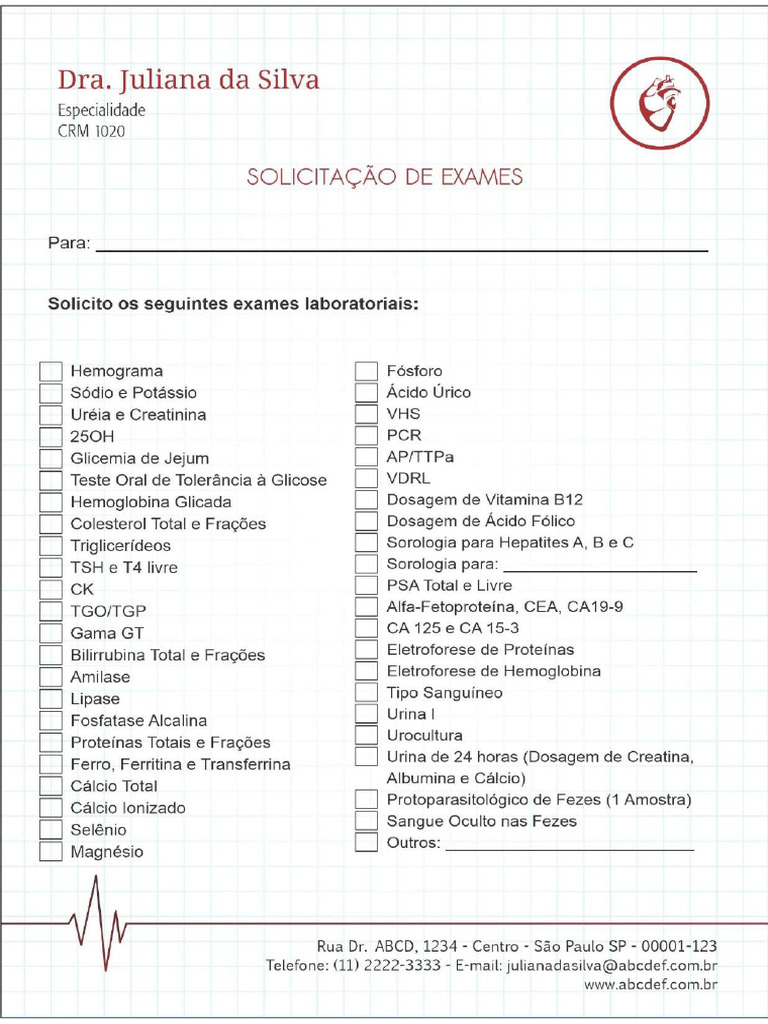 Pedido de Exame | PDF