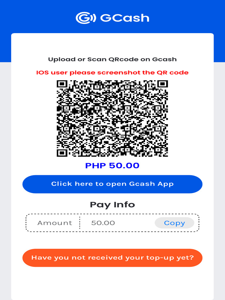 GCash QR Code Upload Instructions | PDF