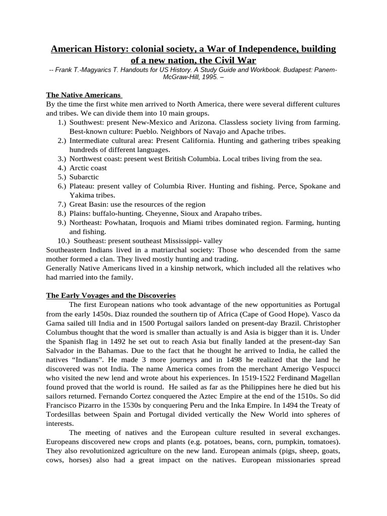 Overview of Early American Colonies | PDF | Confederate States Of ...