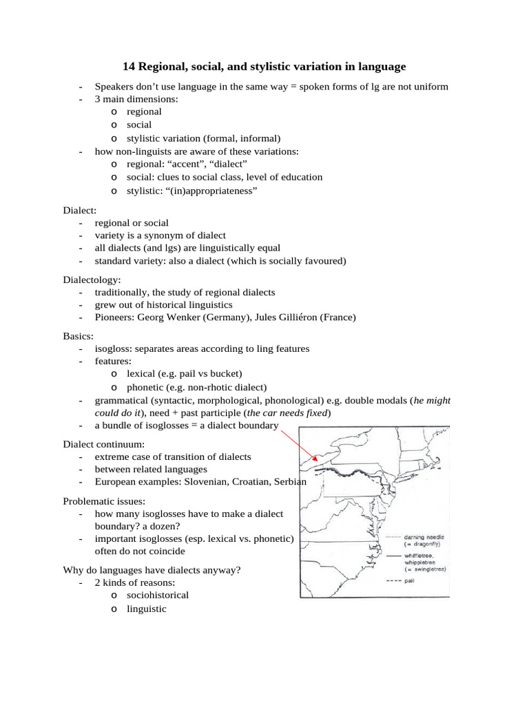 14 Regional Social and Stylistic Variation in LG | PDF | Dialect ...