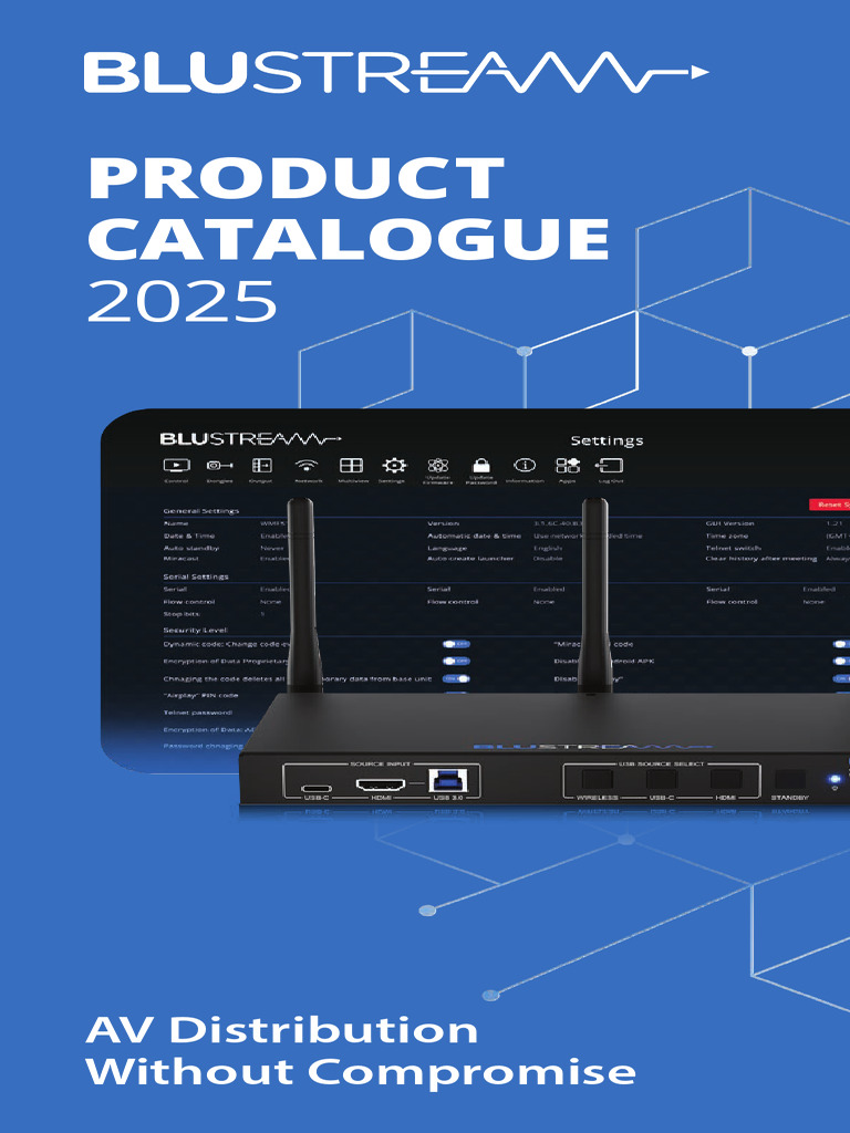 Blustream Catalogue 2025 | PDF | Hdmi | Computer Network