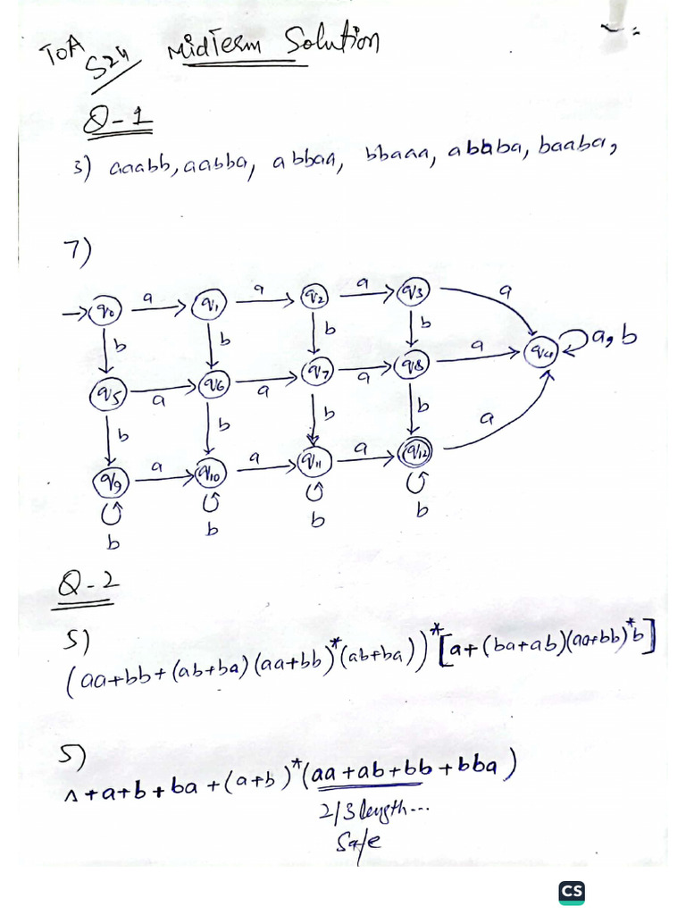 TOA Midterm S24 Sol | PDF