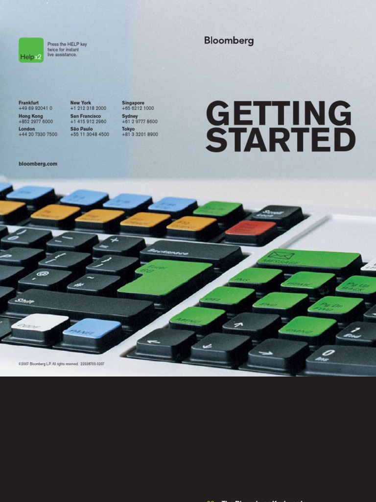 Bloomberg Quick Guide | PDF | Computer Keyboard | Stock Market Index
