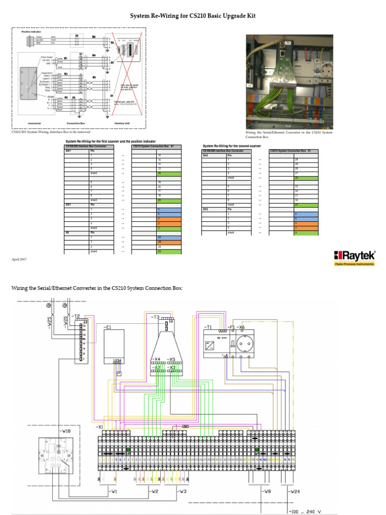 CS - System Wiring For CS210 Basic Upgrade Kit | PDF | Physical Layer Protocols | Electrical ...