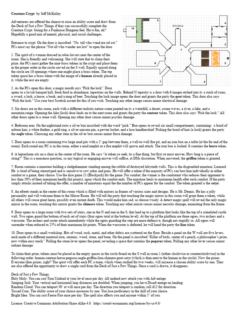 022 Creature Crypt by Jeff McKelley | PDF