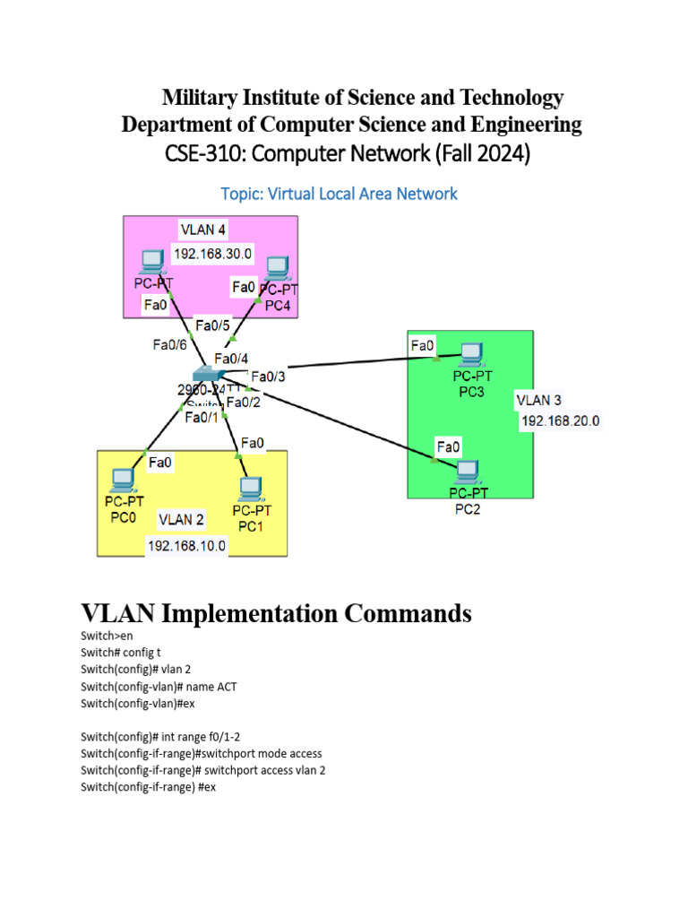VLAN Commands | PDF