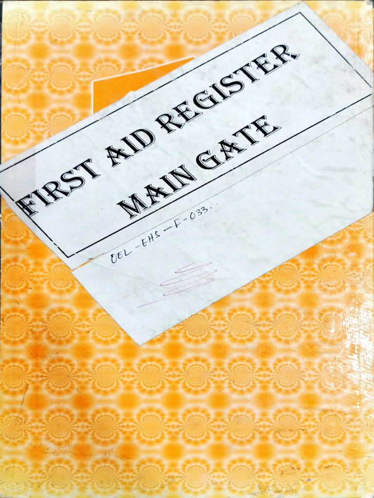 First Aid Register | PDF