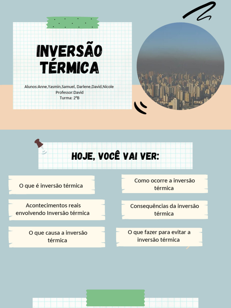 Inversão Térmica: Causas e Consequências | PDF