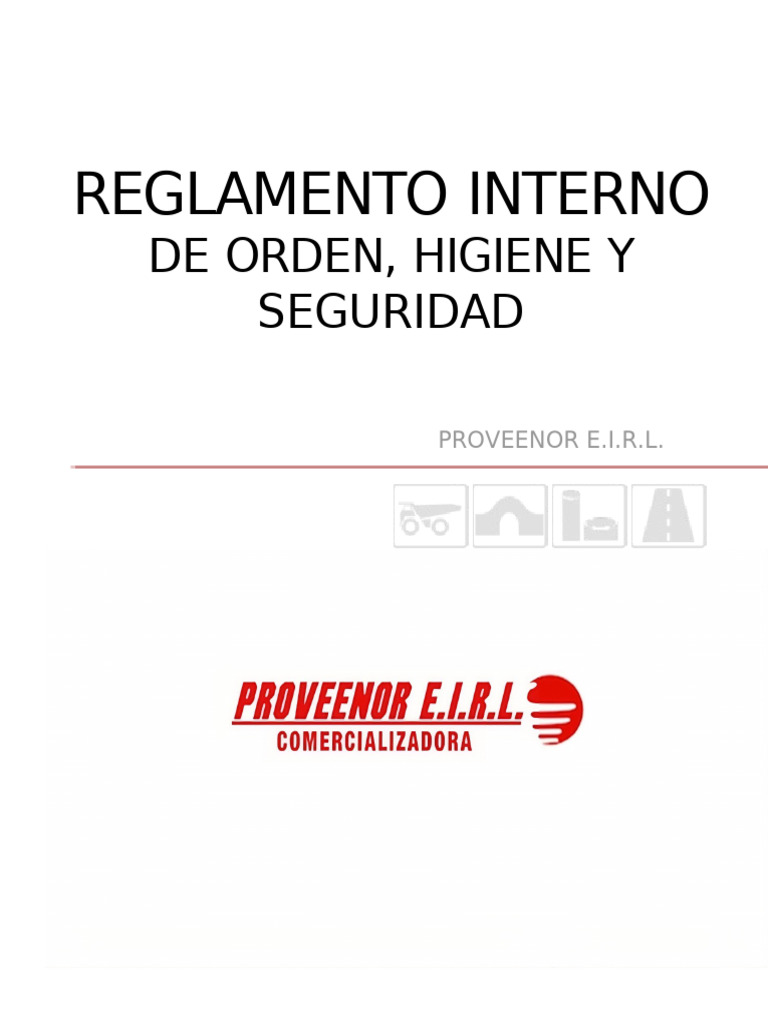 Sggl-00101-033-0001 rev.6 RIOHS Reglamento interno de orden higiene y seguridad (1) (1) | PDF ...