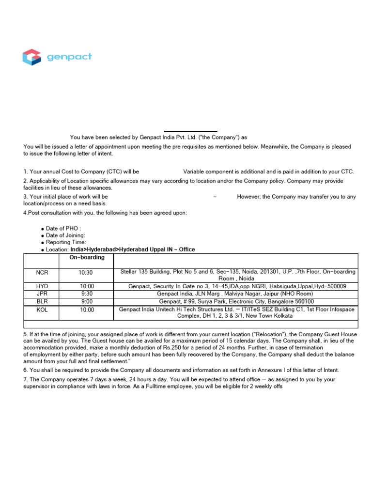 Shivam Offer Letter | PDF | Incentive | Insurance