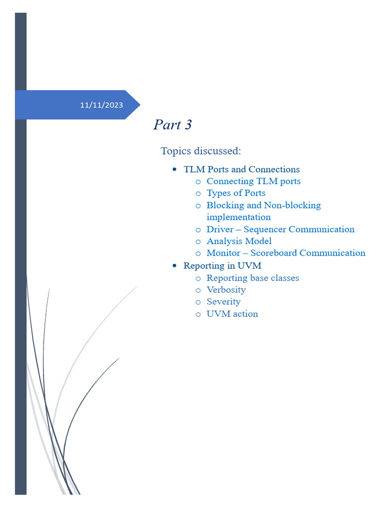 Part 3 of Introduction To UVM 1741711599 | PDF | Computing | Computer Programming