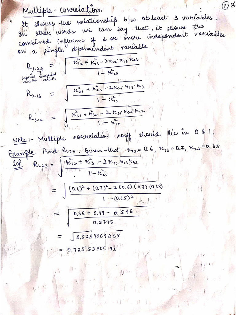 Unit-1 Lectures (10 To 11) (Handwritten Notes) | PDF