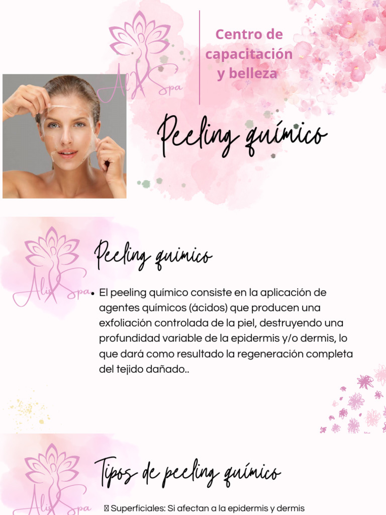 Peeling Químico: Tipos y Beneficios | PDF | Piel | Dermatología