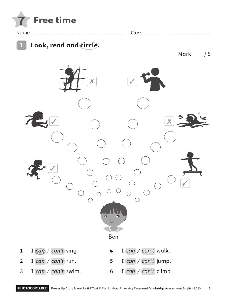 Power Up Smart Start Online Tests Unit 7 | PDF