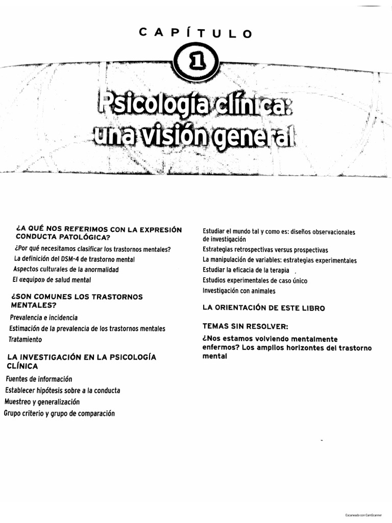 Psicolog¡aclinica | PDF