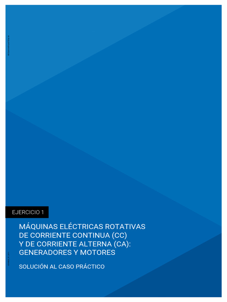 Máquinas Eléctricas Rotativas de Corriente Continua (CC) Y de Corriente Alterna (Ca ...