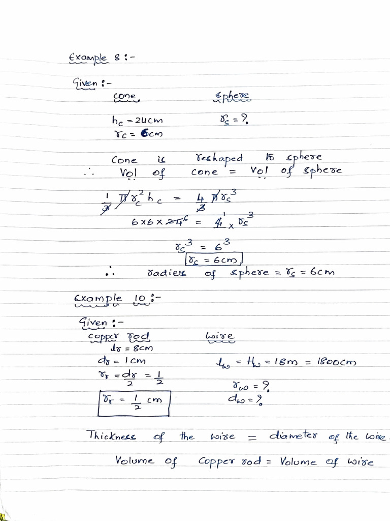 Volume Calculations for Geometric Shapes | PDF | Euclidean Geometry | Classical Geometry