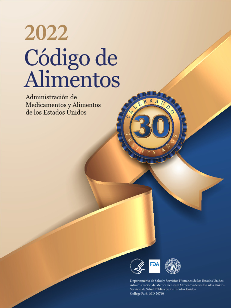 2022 FDA Food Code Spanish | PDF | Análisis de Riesgo y Puntos Críticos ...