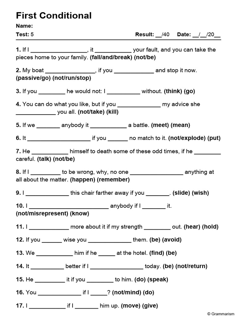 First-conditional | PDF