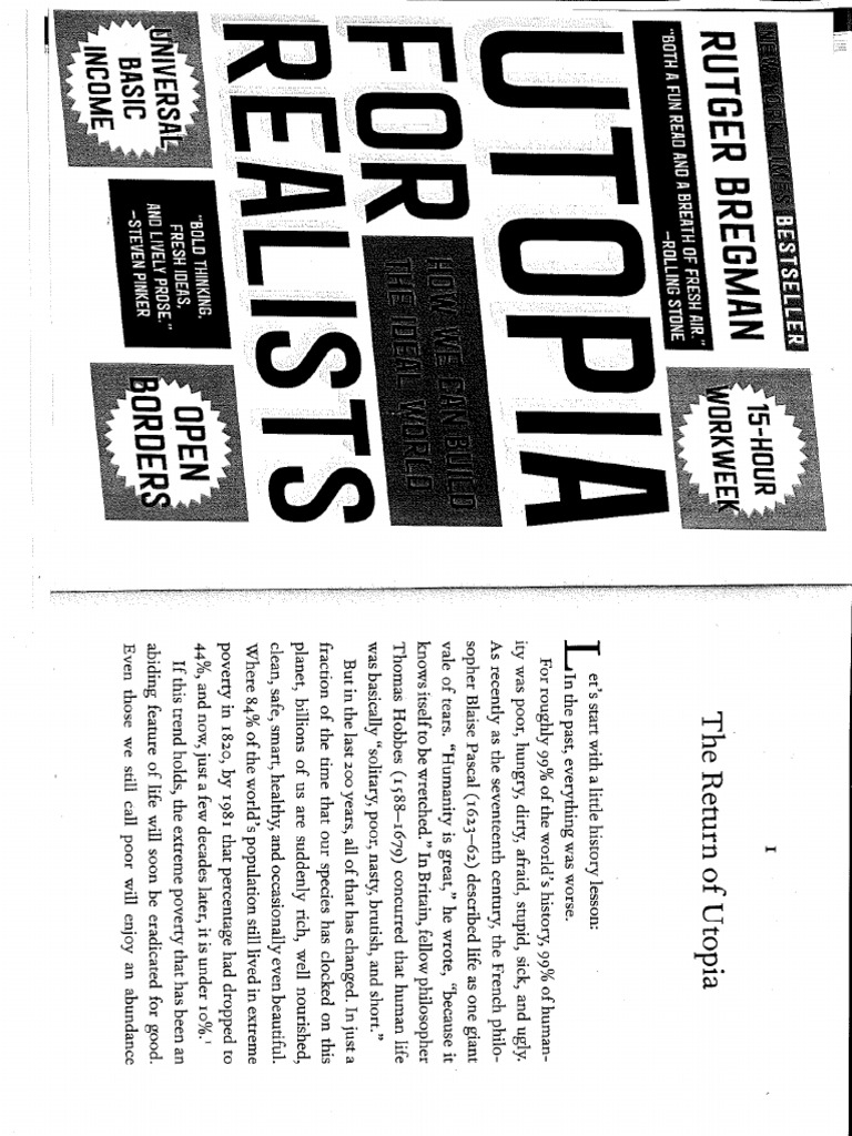 Utopia For Realists On GDP Growth in History | PDF