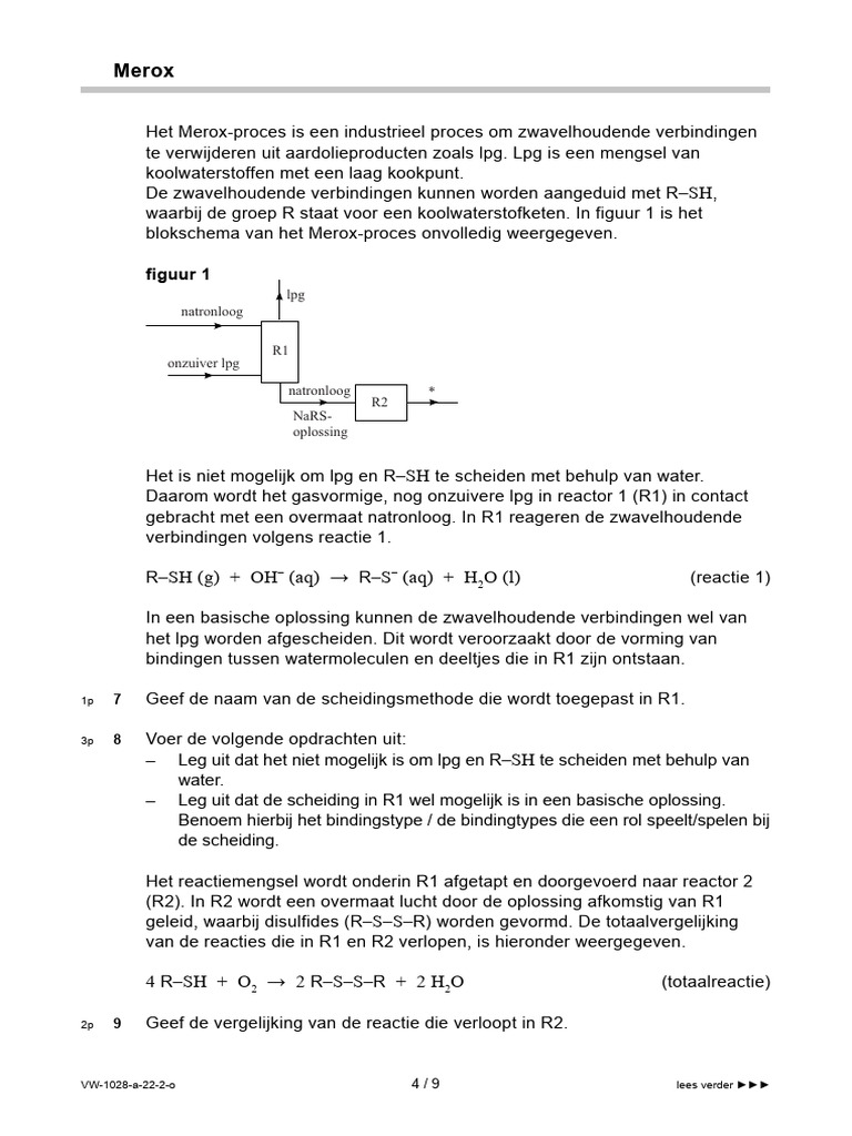 Merox + Uitwerkbijlage + Antwoorden | PDF