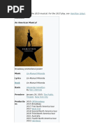 Themes and Motifs in Hamilton Musical | PDF | Hamilton (Musical)