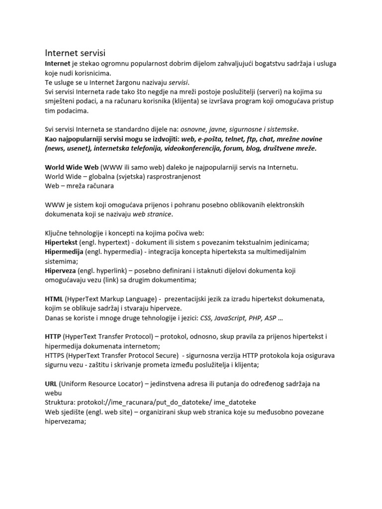 Internet Servisi | PDF