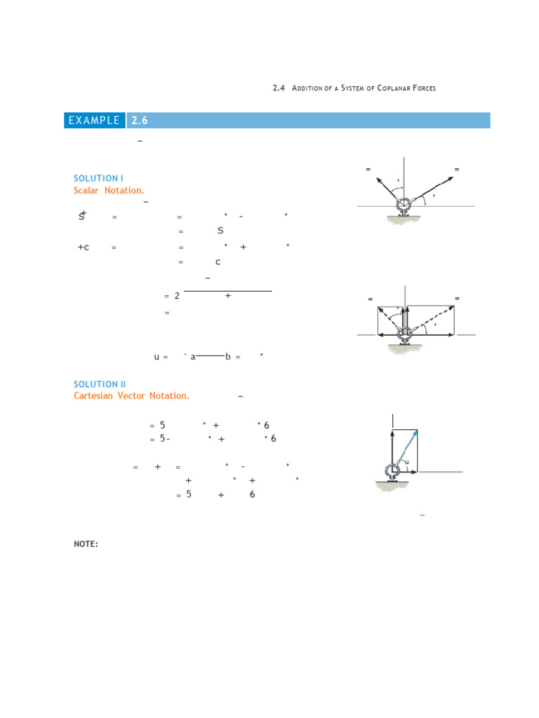 Example: Solution I | PDF | Euclidean Vector | Cartesian Coordinate System